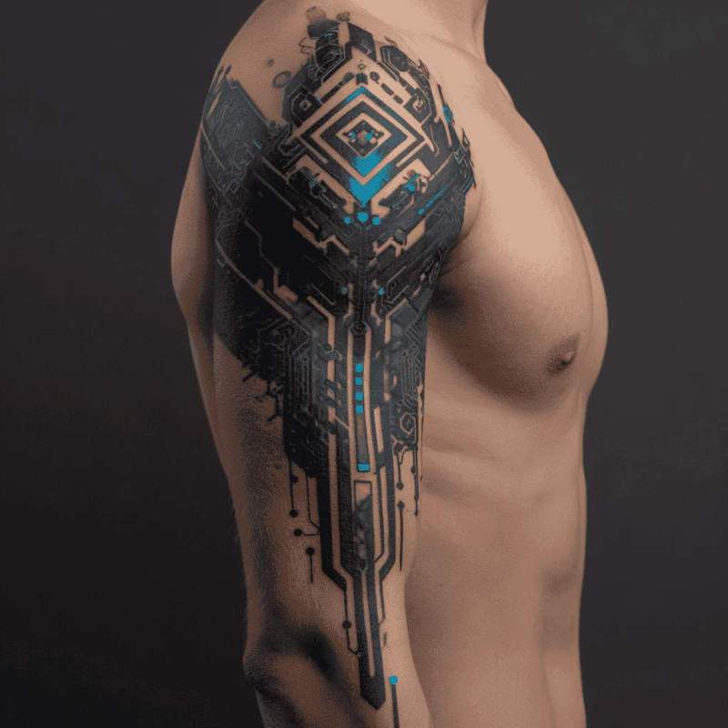 Die besten Cyber Tribal Tattoo Designs von Experten in Schweiz - LLTattoo