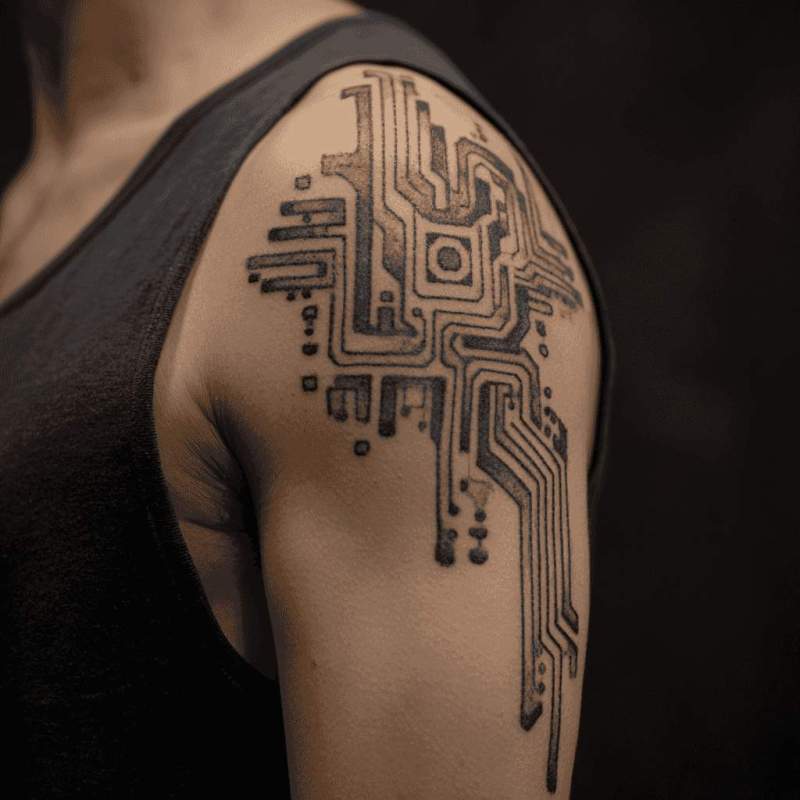 Die besten Cyber Tribal Tattoo Designs von Experten in Schweiz - LLTattoo